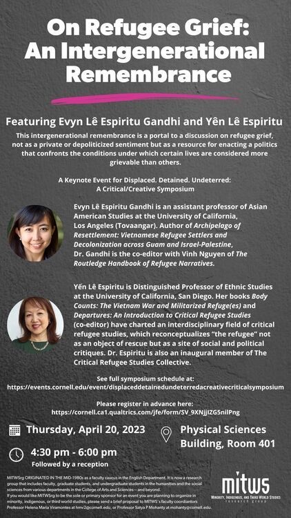 On Refugee Grief: An Intergenerational Remembrance | Cornell University ...