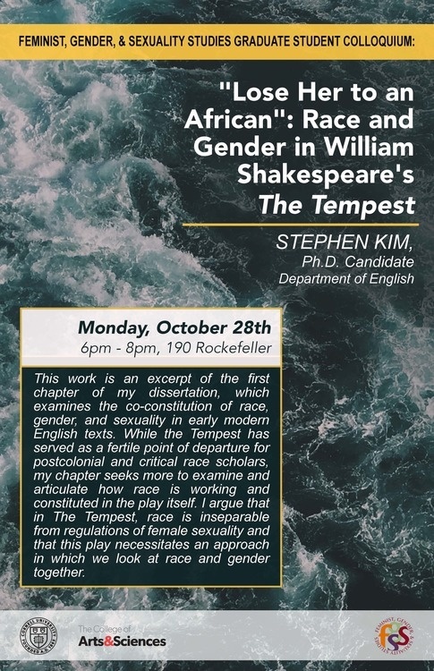 "Lose Her to an African": Race and Gender in William Shakespeare's 'The ...