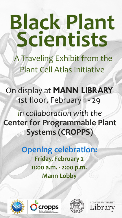 Black Plant Scientists: Exhibit Celebration | Cornell University ...